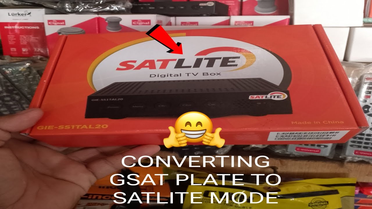 GSAT DISH CONVERT TO SATLITE MODE #satlite #satlitetoGsat #satlitebox ...