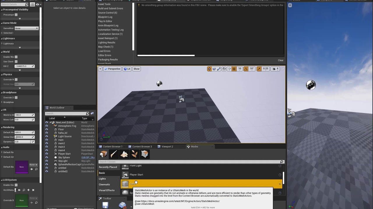 blender 2.8 units to unreal 4.24 units with default box - YouTube