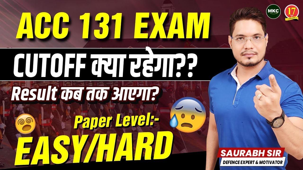 ACC 131 Exam Cutoff Marks | ACC 131 Safe Score | ACC 131 Result Date ...
