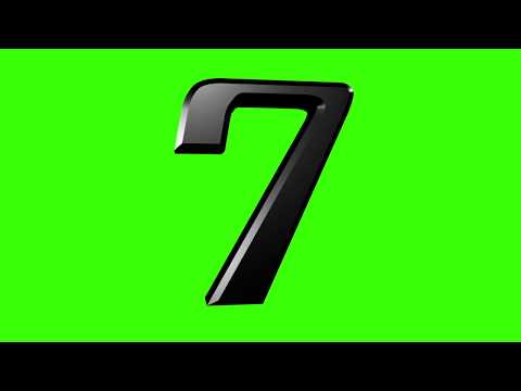 GREEN SCREEN 3D NUMBERS (YEŞİL EKRAN 3 BOYUTLU RAKAMLAR)