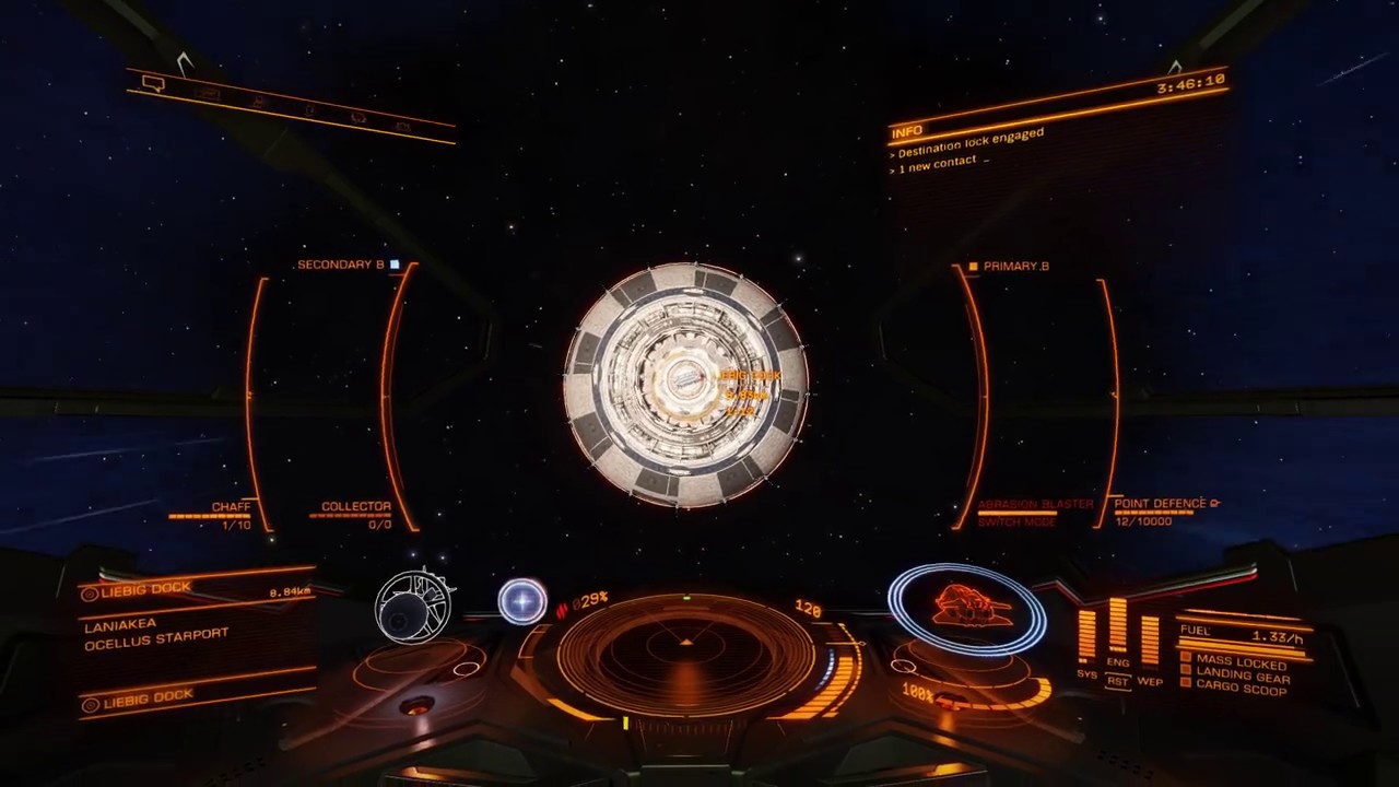Elite Dangerous lining up for station drop. - YouTube