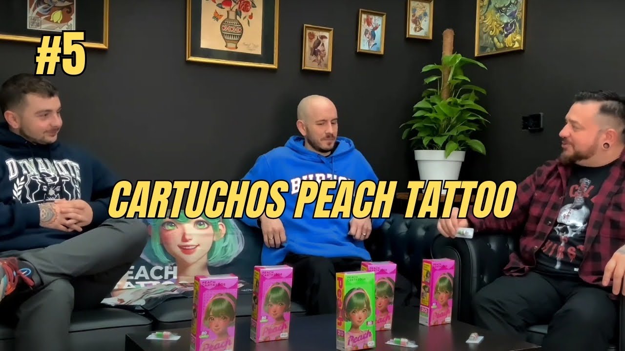 Probamos los nuevos cartuchos de Peach Tattoo para tatuar - YouTube