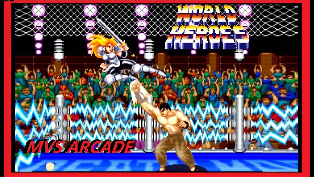 WORLD HEROES - Attract Mode Demo - NEOGEO MVS Arcade - ADK / SNK ...