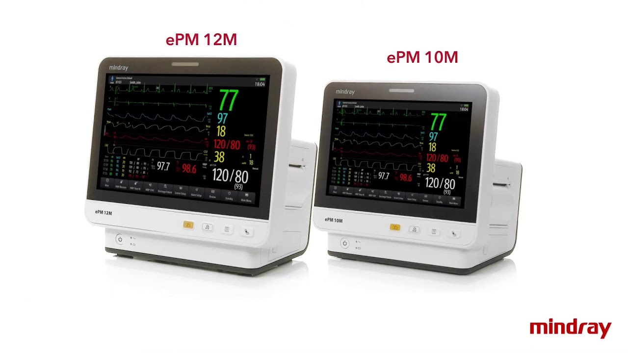 Mindray ePM 10M and 12M Patient Monitors - YouTube