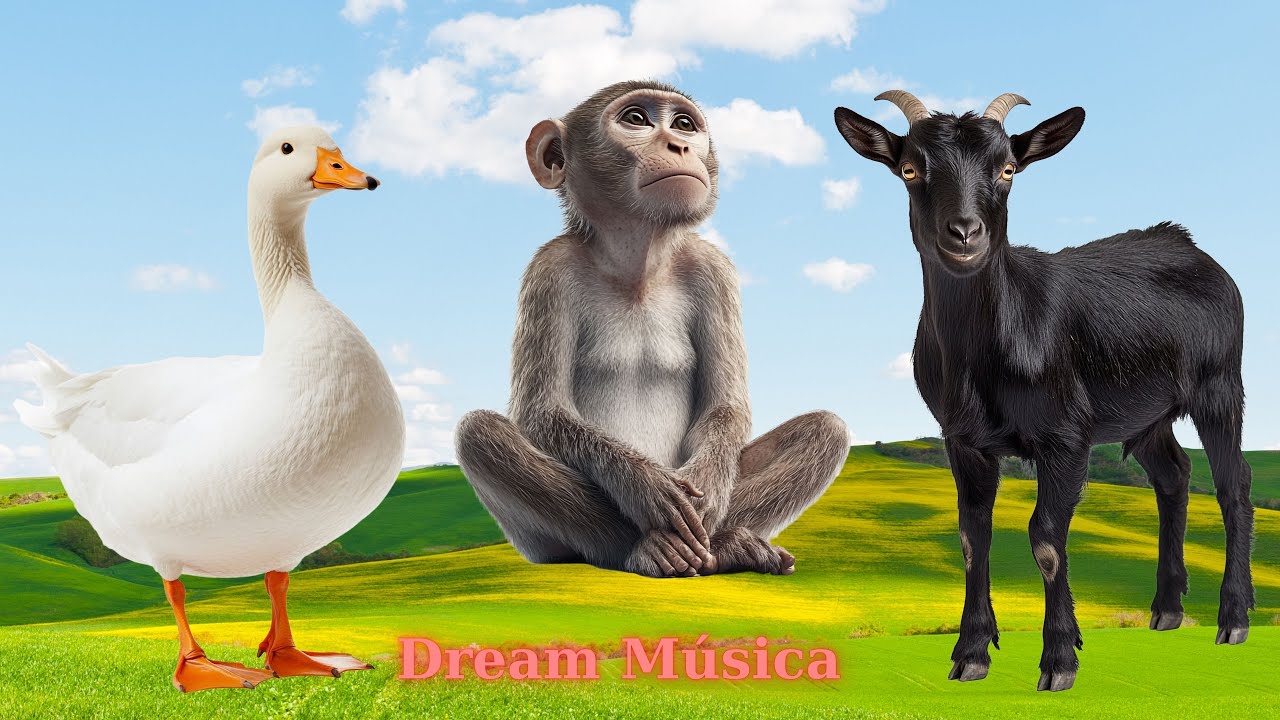 Farm Animal Compilation: Goose, Monkey, Horse, Goat, Sheep - Animal ...
