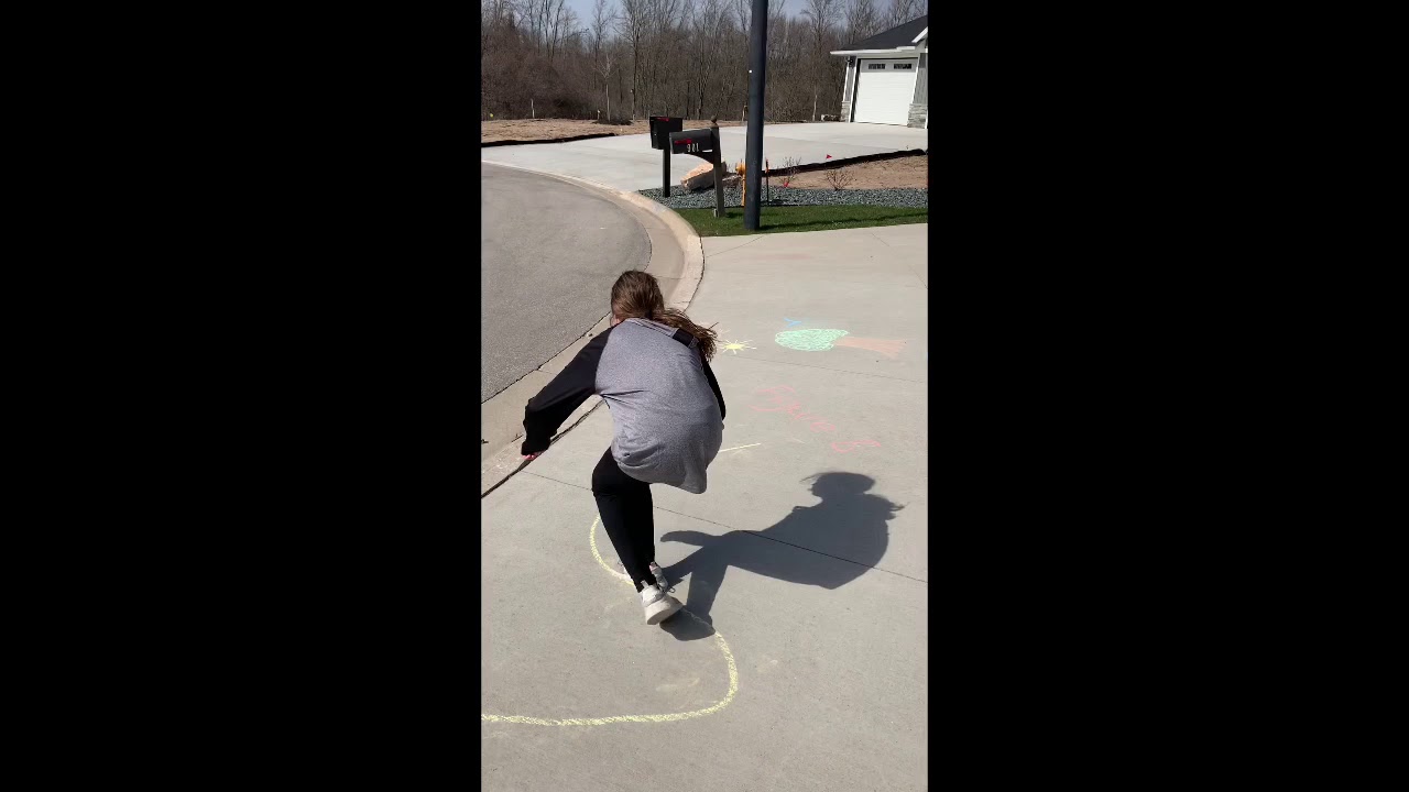 Sensory Path with Sidewalk Chalk - YouTube