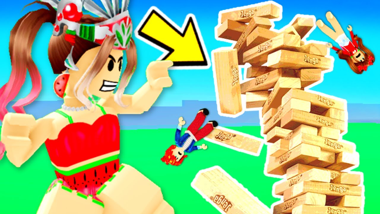 Bella Plays ROBLOX JENGA.. - YouTube