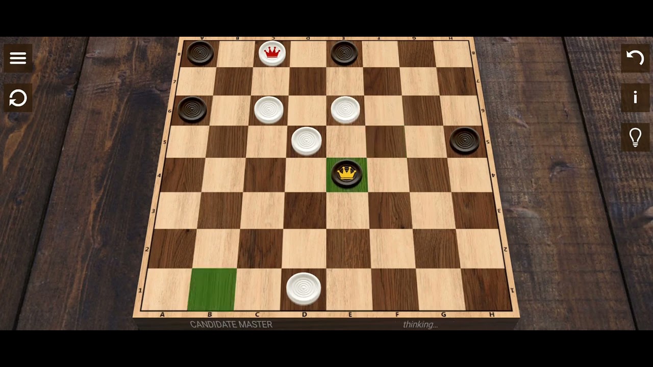 Draughts game / high level / dames jeux /dama - YouTube