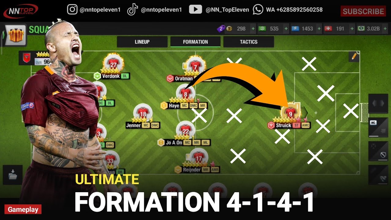 Ultimate Formasi 4-1-4-1 🤬 Top Eleven 2025 Gameplay - YouTube