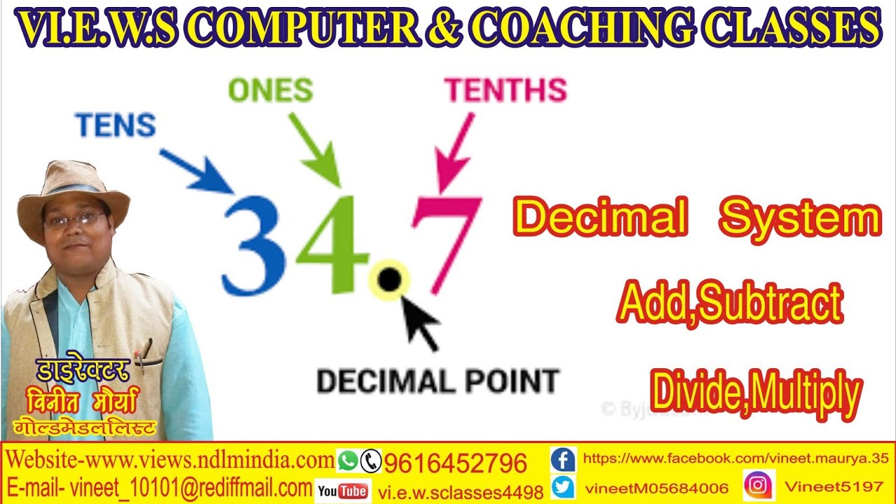 Decimals (addition, subtraction, multiplication, division) - YouTube