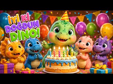 🦖 İyi ki Doğdun Dino 🎂 | Pixar 3d Video | Eğlenceli Çocuk Şarkısı