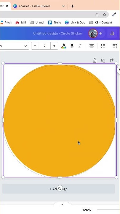 Tutorials video how to create circle sticker in canva - YouTube