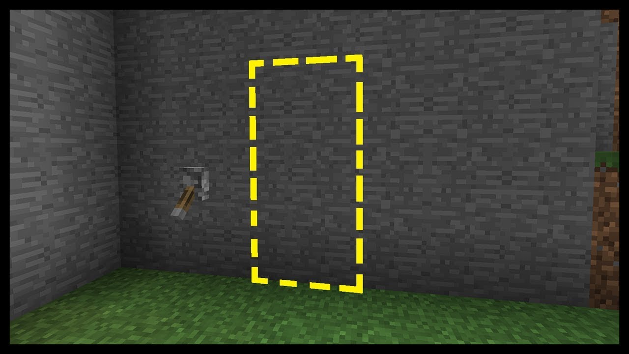 MINECRAFT - COME FARE UNA PORTA NASCOSTA IN UN MURO - YouTube