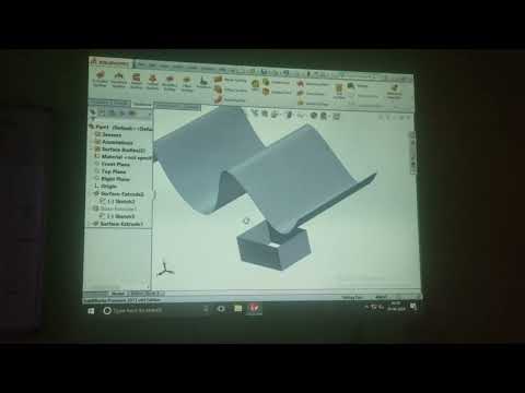 surface solidworks drawing - YouTube