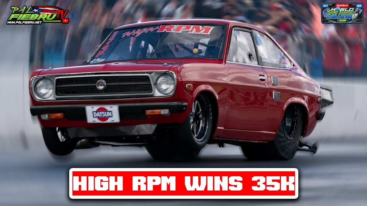 High RPM Wins 35k World Sport Compact Challenge 2022 Datsun 13b ...