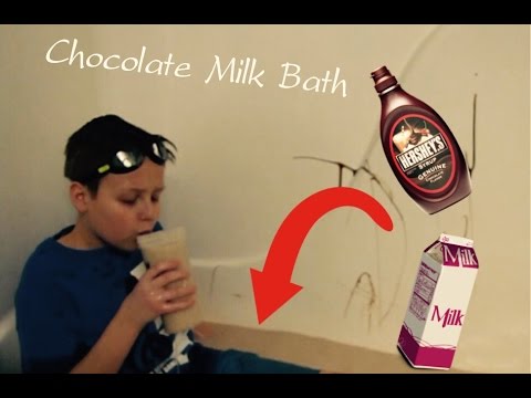 Chocolate Milk Bath Challenge!! - YouTube