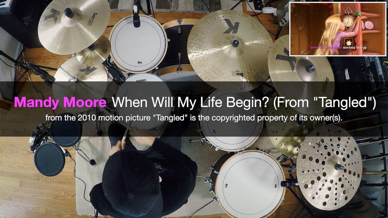 Mandy Moore - When Will My Life Begin? (from "Tangled") [DRUM COVER ...