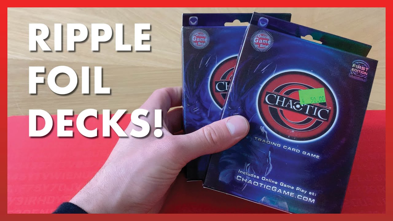 *3 RIPPLE FOIL DECKS* Chaotic 2007 Beta Starter Deck Opening! - YouTube