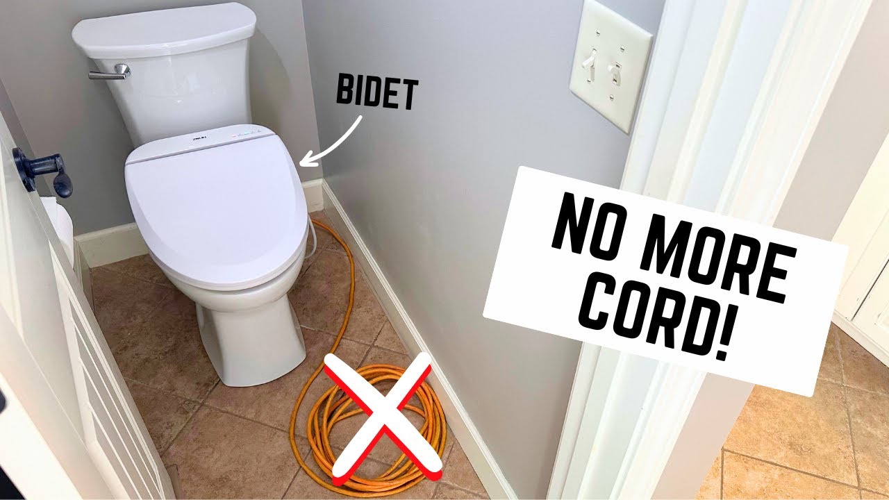How To Easily Install An Outlet for a Bidet Behind the Toilet - YouTube