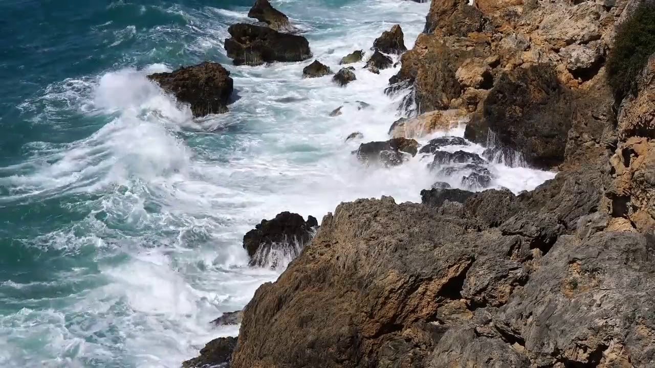 No Copyright Ocean Waves Background with sound for YouTube videos ...