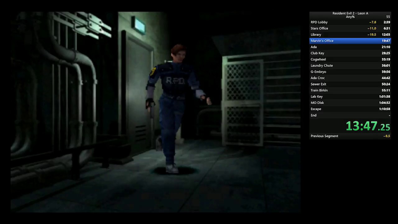 Resident Evil 2 [PSemu] Speedrun - Leon A any% 1:09:28 - YouTube