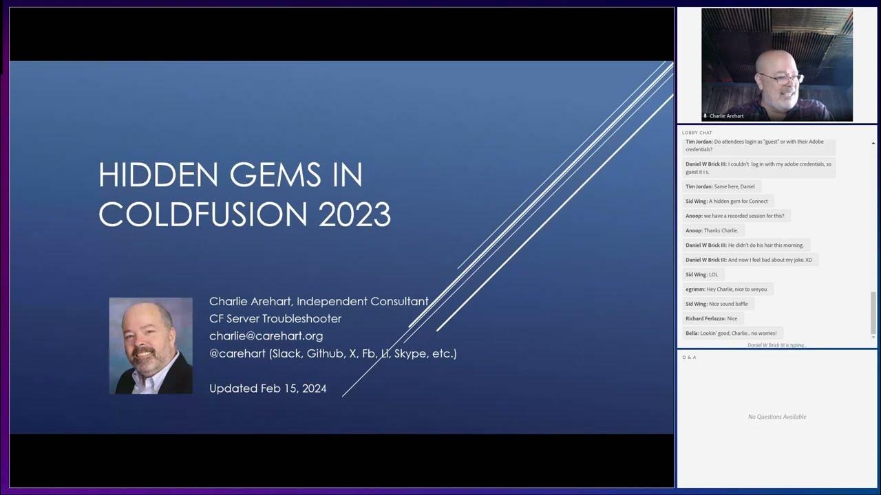 Hidden Gems In Coldfusion 2023 Adobe Coldfusion Online Summit 2024 Youtube