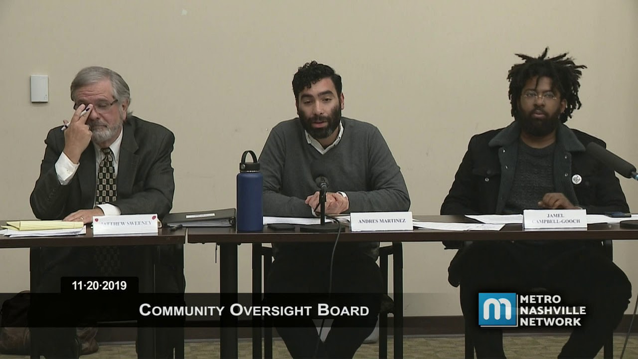 11/20/19 Community Oversight Board Meeting - YouTube