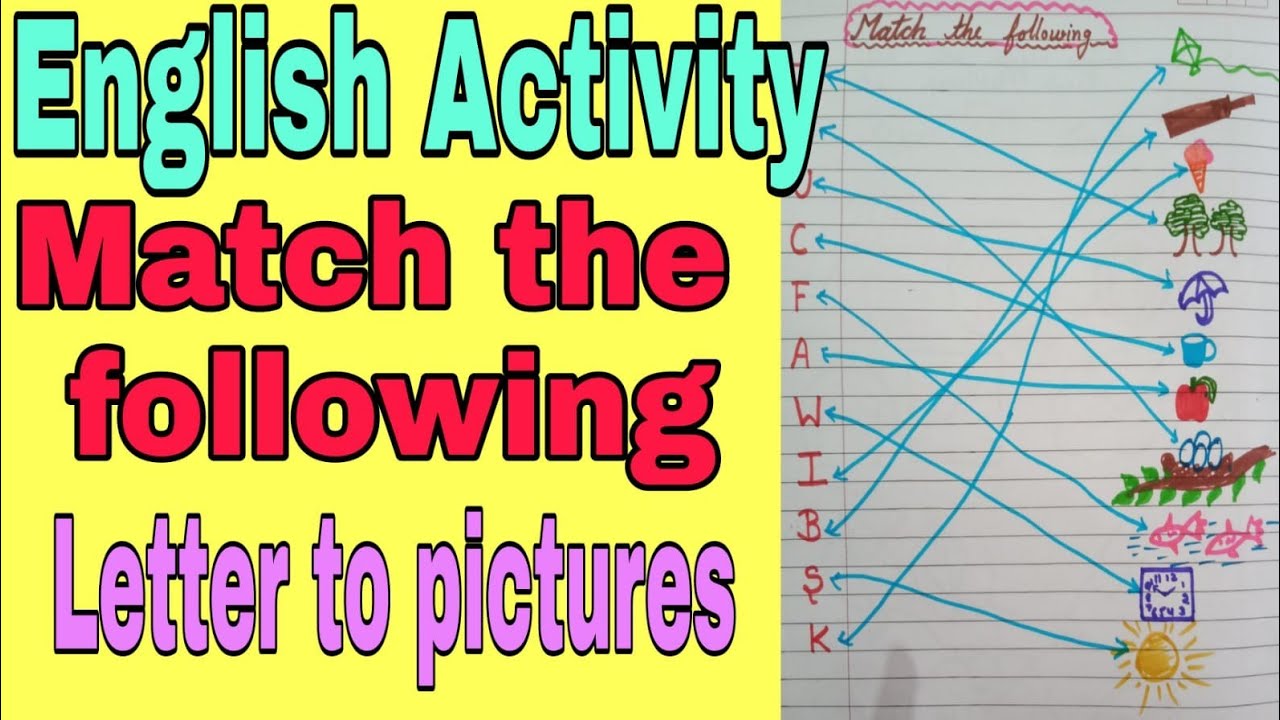 Daily Practice English activity... (match the following) ... worksheet ...