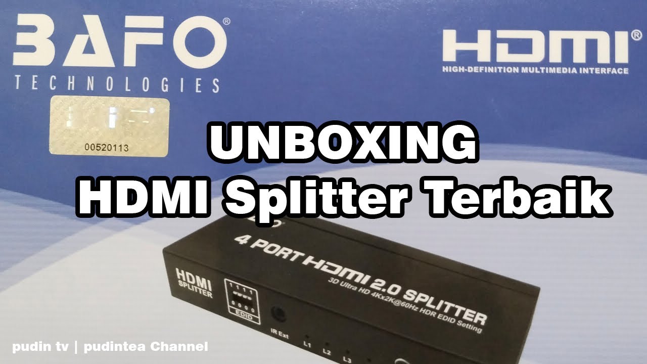 Unboxing Hdmi Splitter BAFO | Pudin TV - YouTube