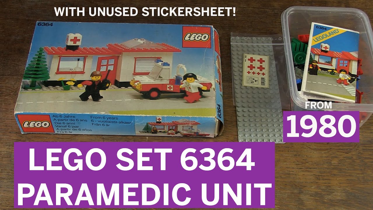 unbox, build and review of Lego set 6364 Paramedic Unit from 1980! # ...