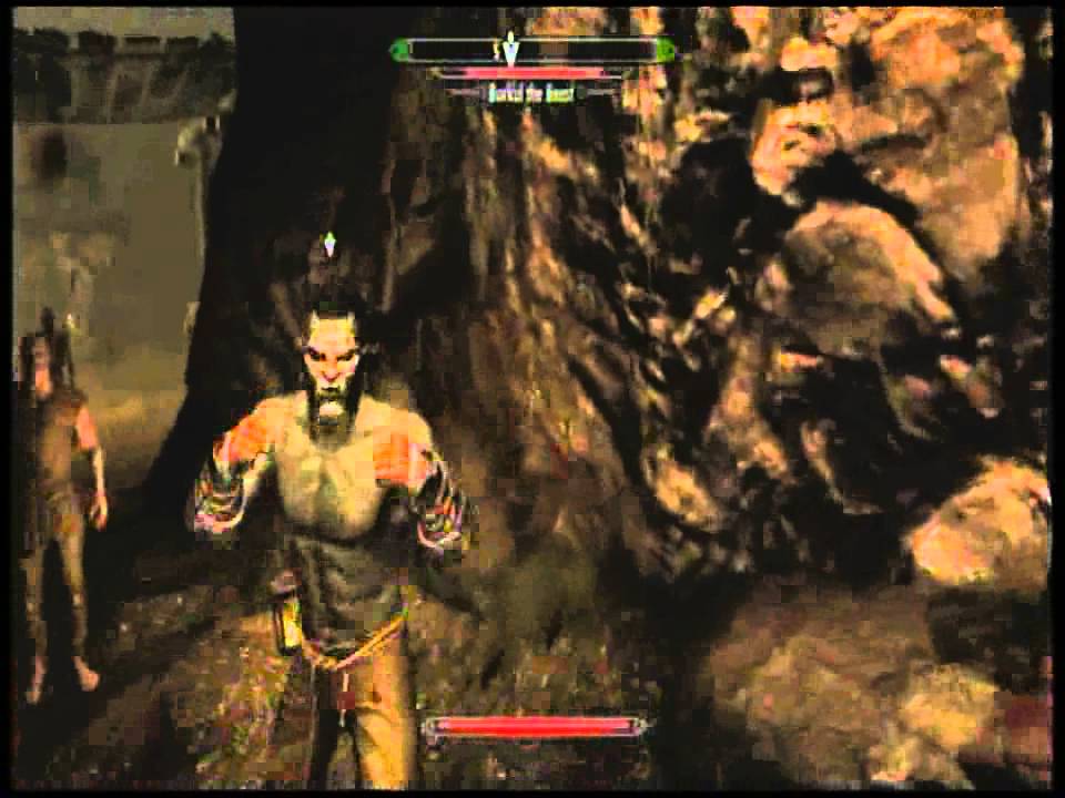 Skyrim: Jail Brawl vs Borkul The Beast - YouTube