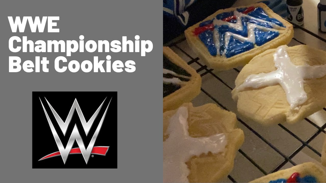 WWE Championship Belt Cookies | Natty Bee - YouTube