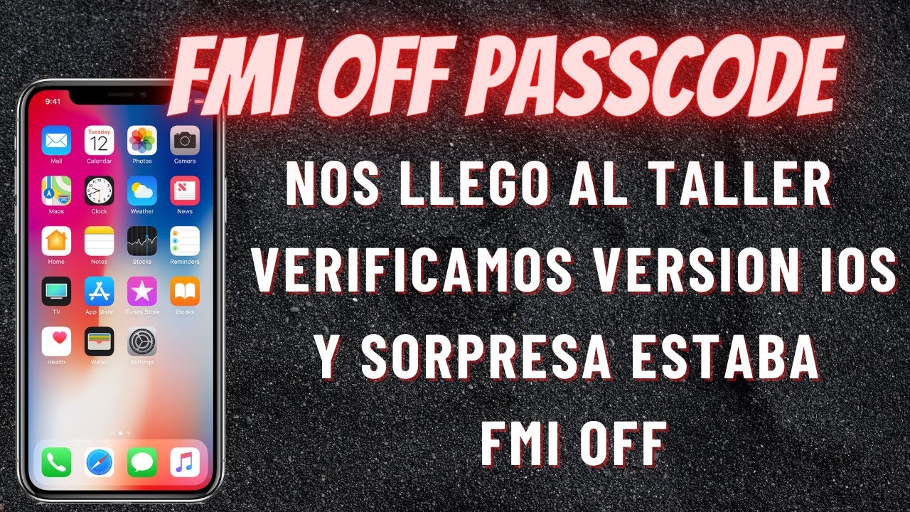 iPhone X passcode FMI off solo fue Revisar Restaurar y listo - YouTube