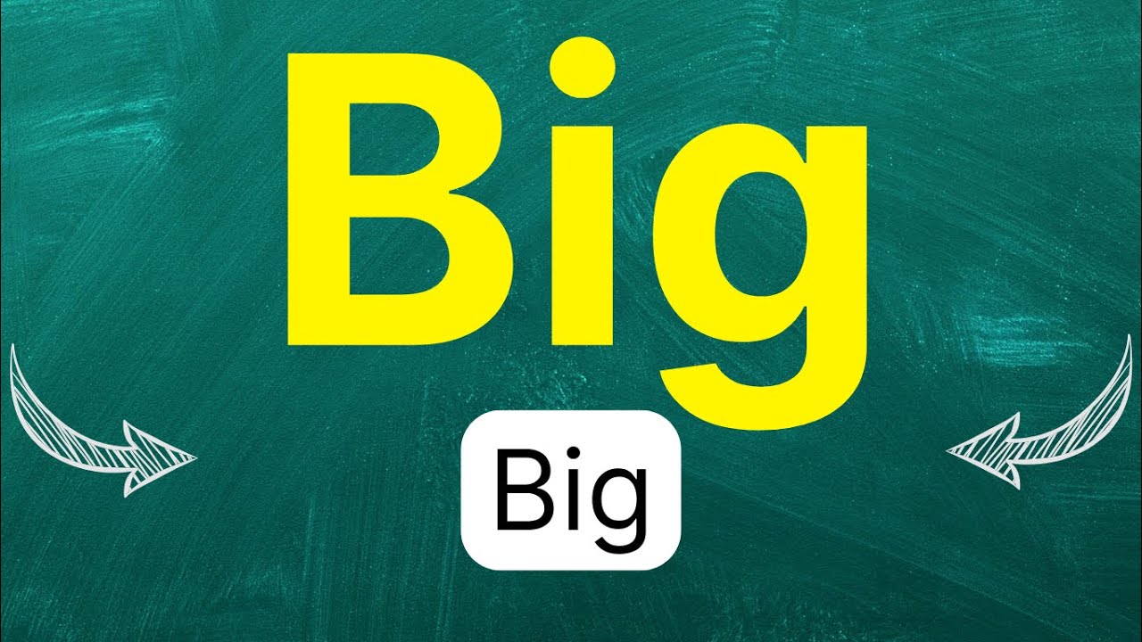 Cómo pronunciar: "Big" 'grande' 'enorme' 'importante' en inglés ...