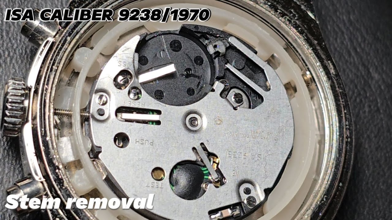How to Remove Stem from an ISA Caliber 9238/1970 Movement | Step-by ...
