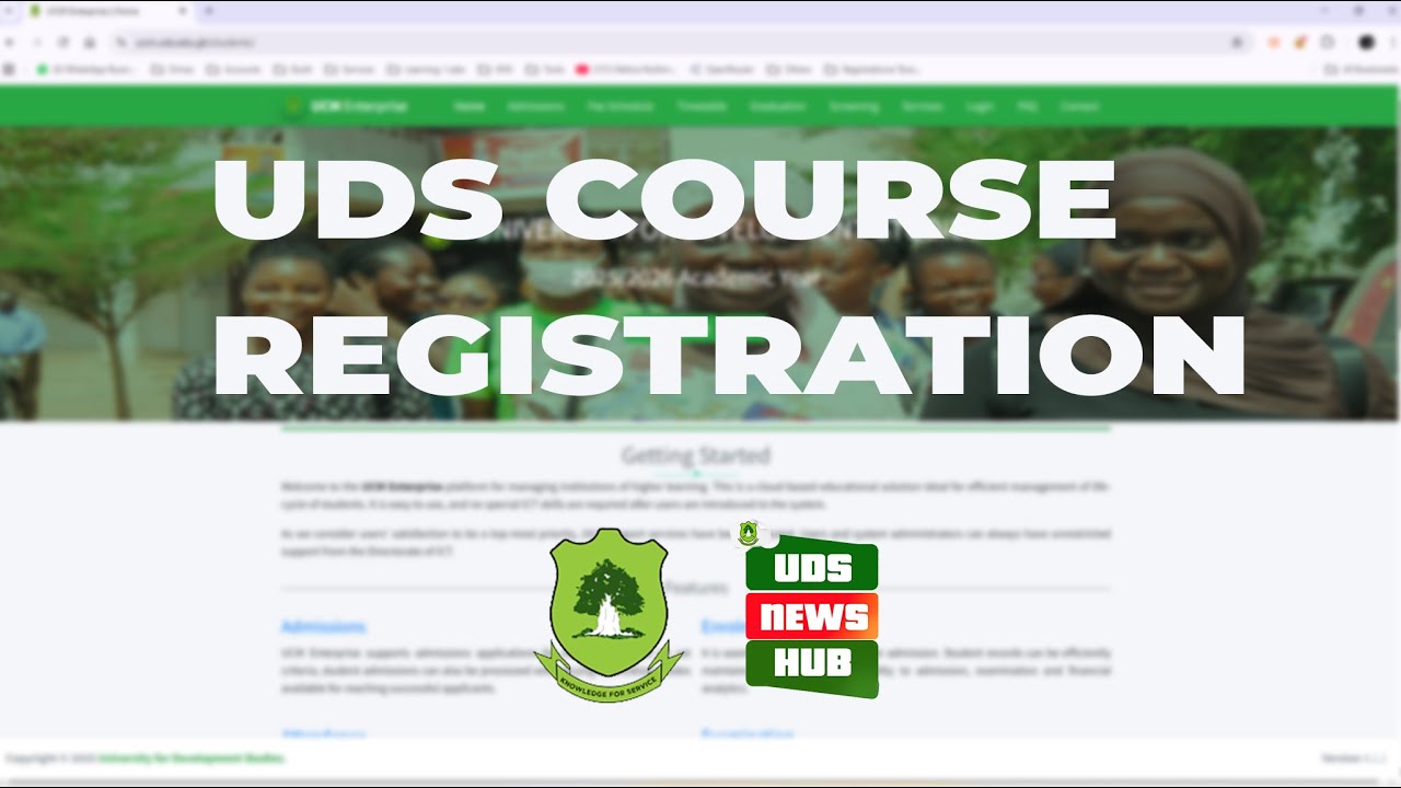 How to Register Courses on UDS Student Portal 2025 | University for ...