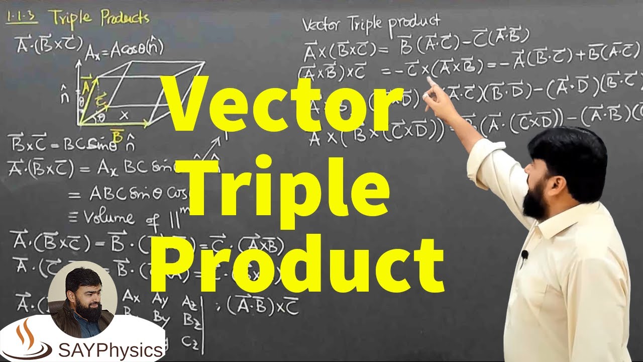 L4.3 Scalar triple product and vector triple product - YouTube