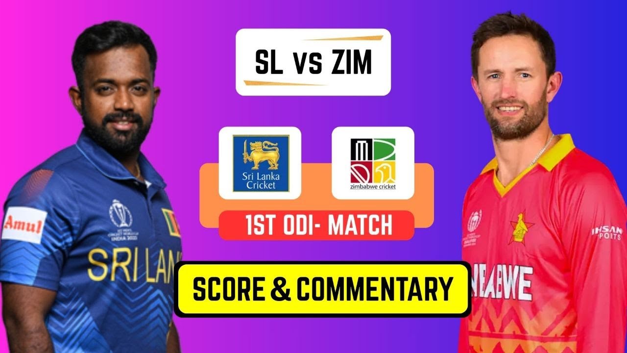 🔴 Live: Sri lanka Vs Zimbabwe – 1st ODI | Live Scores & Commentary | SL ...