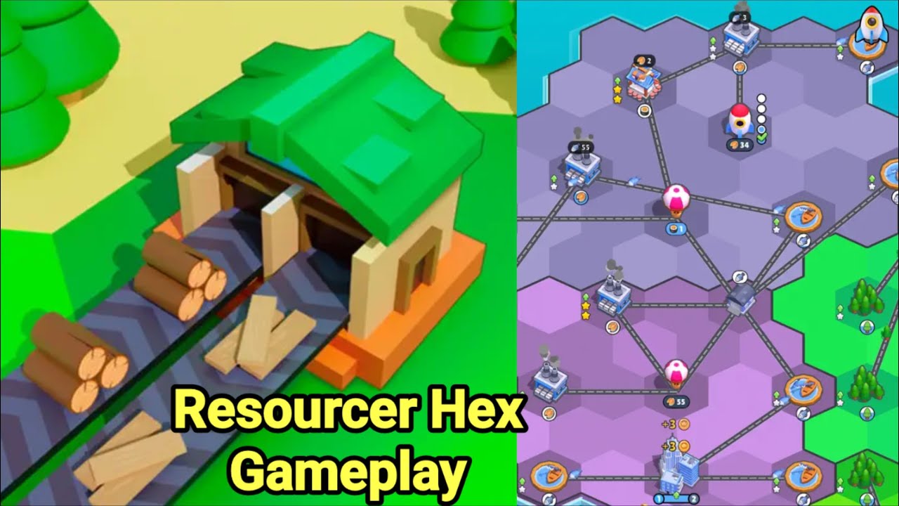 Resourcer Hex Game Gameplay - YouTube