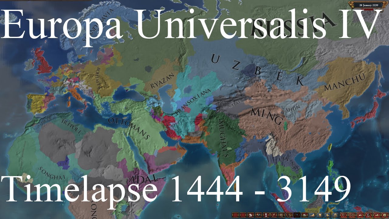 EU4 Timelapse #92 1444 - 3149 - YouTube