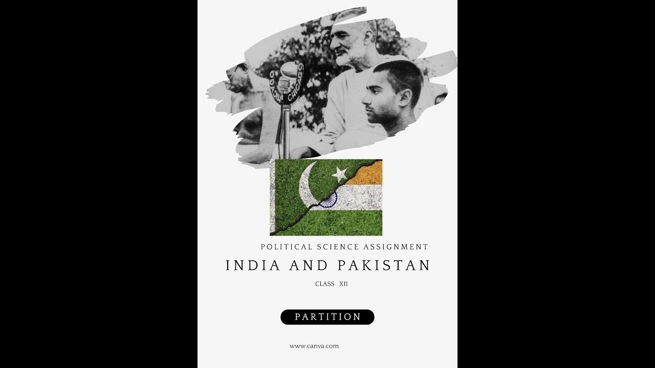 POLITICAL SCIENCE ASSIGNMENT||TOPIC-PARTITION of India and Pakistan ...