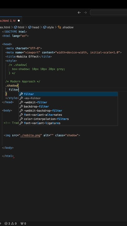 Image Shadow Html Cssshorts Trending Webdevelopment Shortcut Vscode Youtube