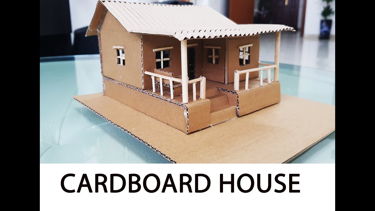 DIY Cardboard House/ How to make a Cardboard House/ Best out of Waste ...