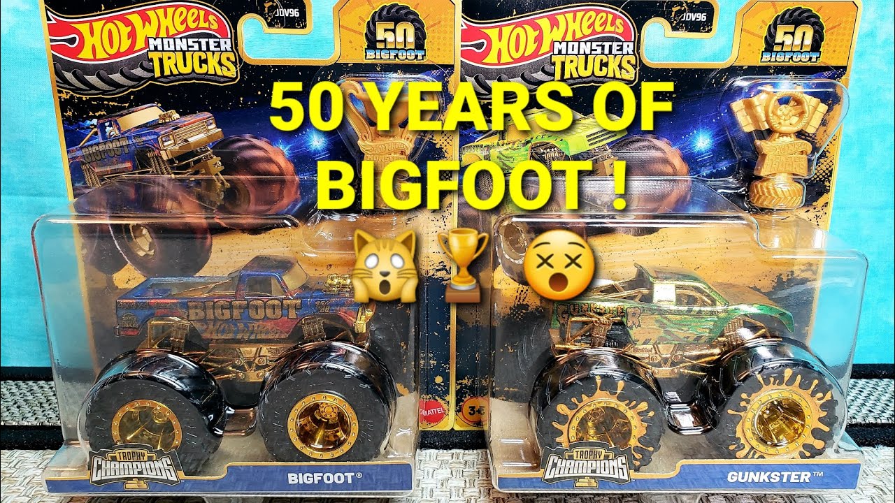 HOT WHEELS MONSTER TRUCKS, 50 YEARS OF BIGFOOT !...💯🔥💙🔥🐈 - YouTube