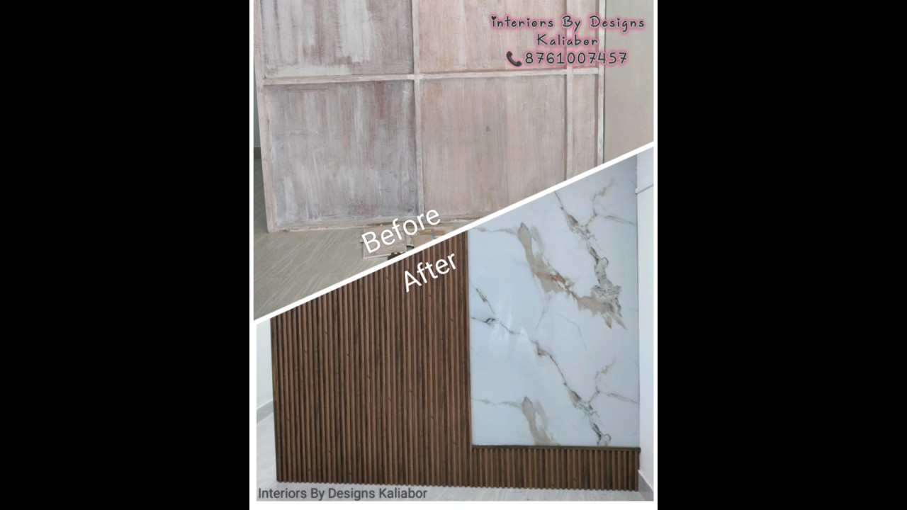 PVC Louvers and UV Marble Sheet Partition Design. - YouTube