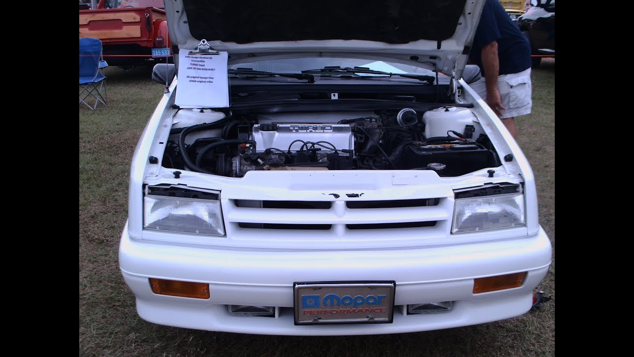 1991 Dodge Shadow ES Convertible White GarlitsOcala110616 - YouTube