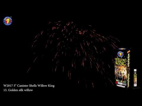 W2017 Willow King-60g Canister Shells-Power Blast Fireworks - YouTube