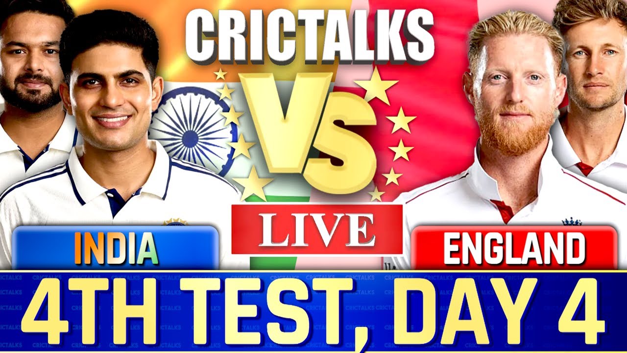 🔴 Live: IND vs ENG, 4th Test, Day 4, Cricket Live Scores & Commentary ...