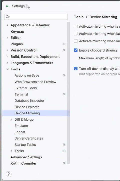 Device MIRRORING in Android Studio #shorts #android #mirroring #android - YouTube