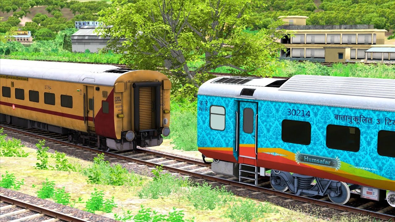 ICF UTKRISHT Coupling HUMSAFAR Coach | BUMPY RAILROAD | Train Simulator ...